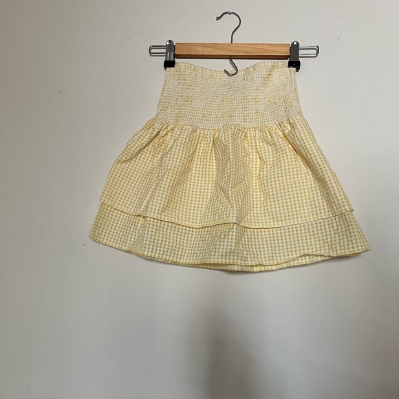 Skirts | Dainty Yellow Gingham Skirt | Poshmark